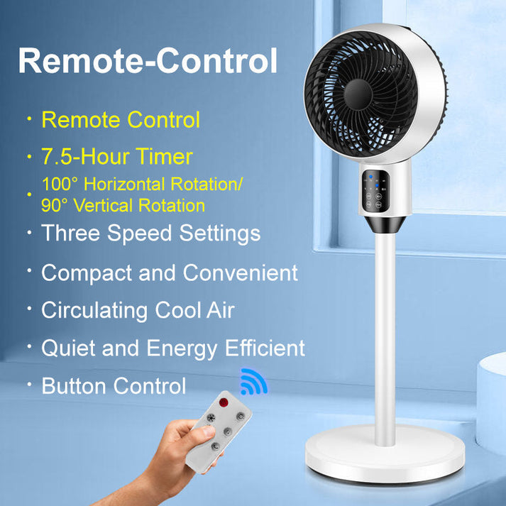 🎁Multi-function Remote Control Smart Fan（Prevent your child from catch ...